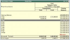 Cash and Bank Book Report in TallyPrime Accounting Software ...