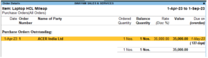 Purchase Order Processing in TallyPrime 4 – TallyPrime Book (Tutorial ...