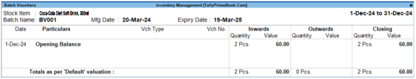 Manage Inventory Batch-wise in TallyPrime 5 – TallyPrime Book (Tutorial ...