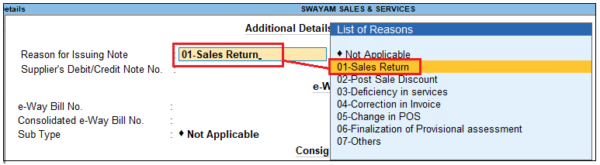 Purchase Return Debit Note Voucher Alt F5 Using Tallyprime
