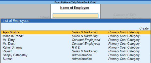 Payroll Statement Reports using TallyPrime – TallyPrime Book (Tutorial ...