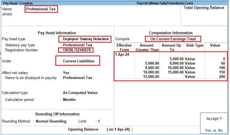 Creation of Pay Heads under Payroll using TallyPrime – TallyPrime Book ...