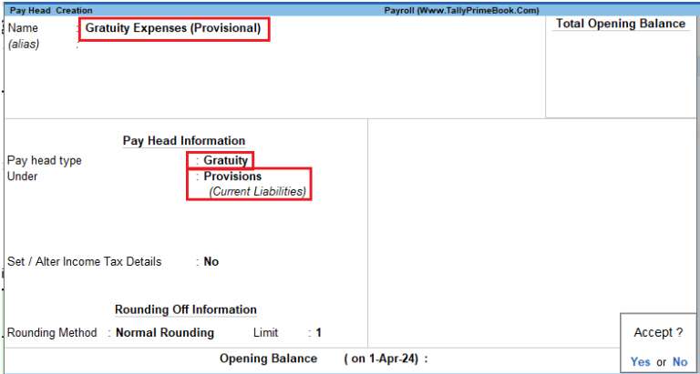Creation of Pay Heads under Payroll using TallyPrime – TallyPrime Book ...