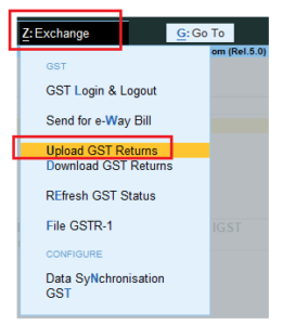 Upload GSTR-1 directly from TallyPrime 5 to the GST Portal – TallyPrime ...