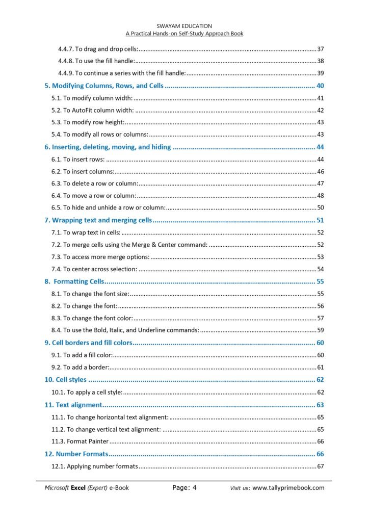 Microsoft Excel Expert E Book Pdf Tutorial For Beginners Tallyprime 1865