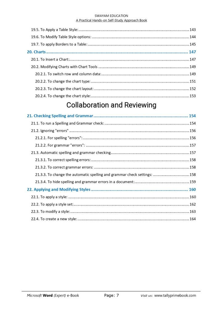 Microsoft Word Expert e-Book (PDF) Tutorial for Beginners – TallyPrime ...